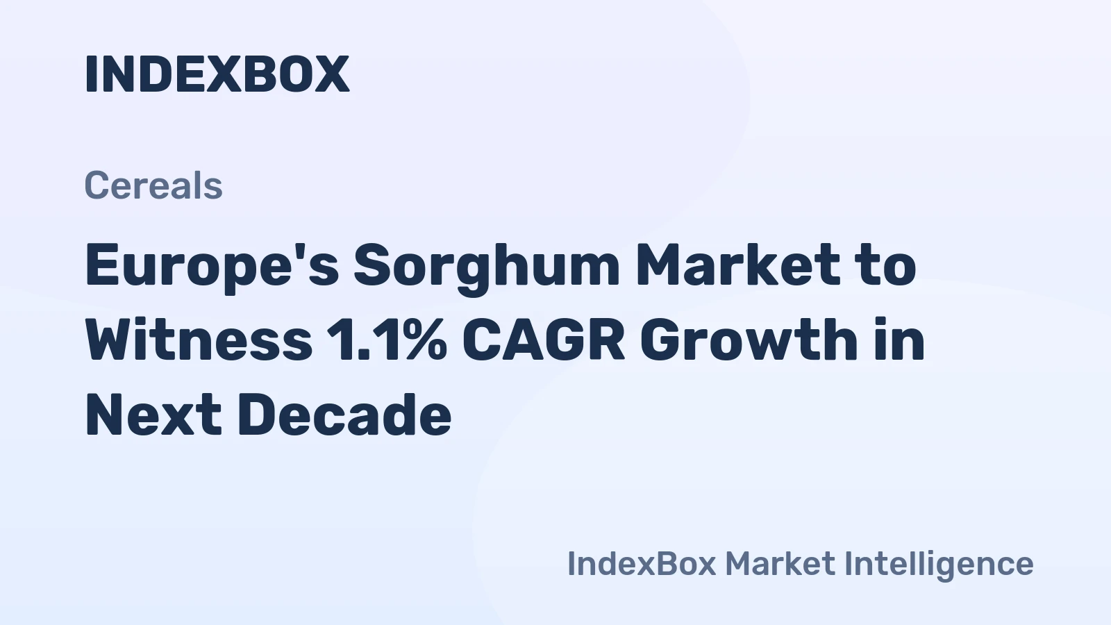 Europe's Sorghum Market to Witness 1.1% CAGR Growth in Next Decade