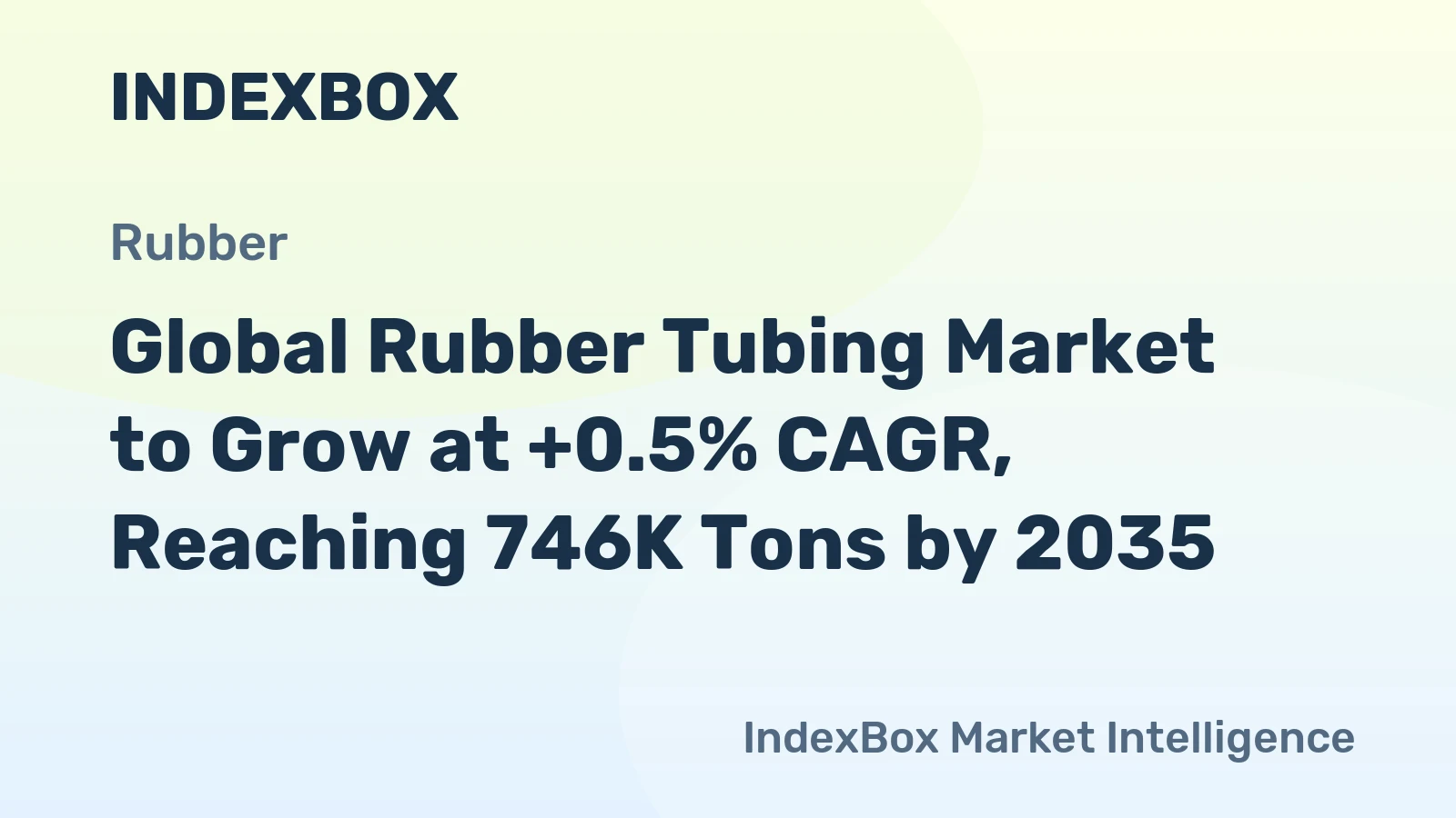 Global Rubber Tubing Market to Grow at +0.5% CAGR, Reaching 746K Tons by 2035
