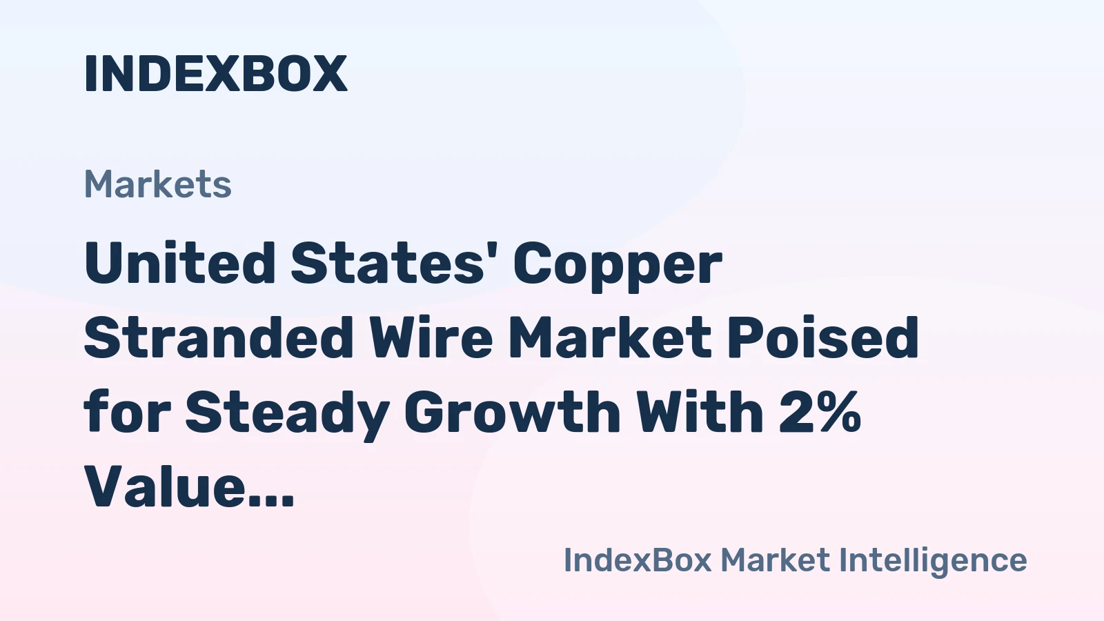 United States' Copper Stranded Wire Market Poised for Steady Growth With 2% Value CAGR