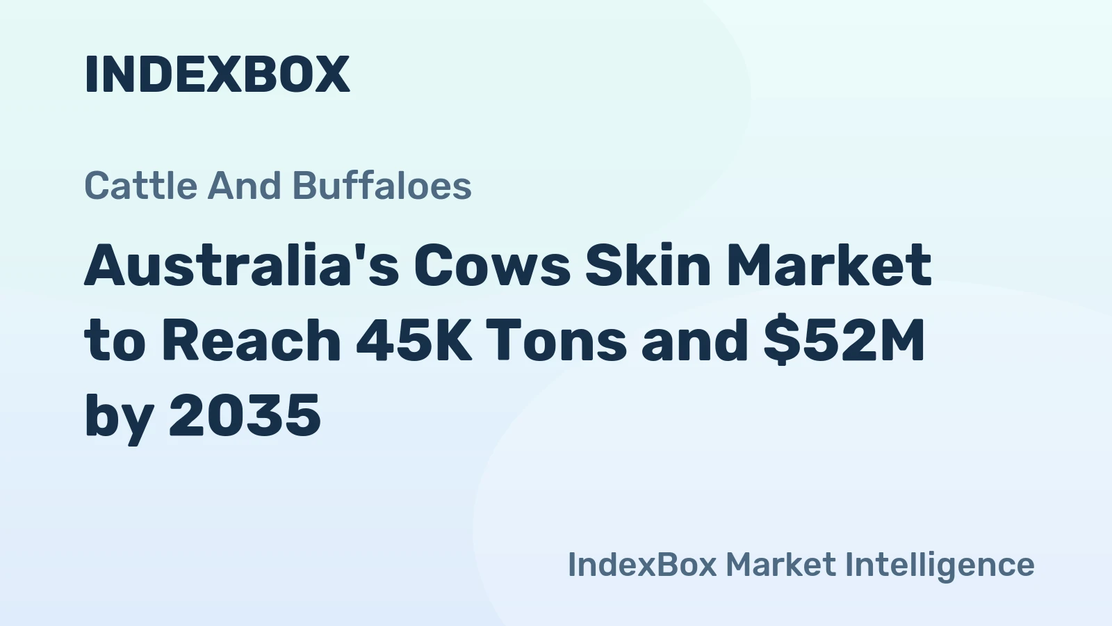 Australia's Cows Skin Market to Reach 45K Tons and $52M by 2035
