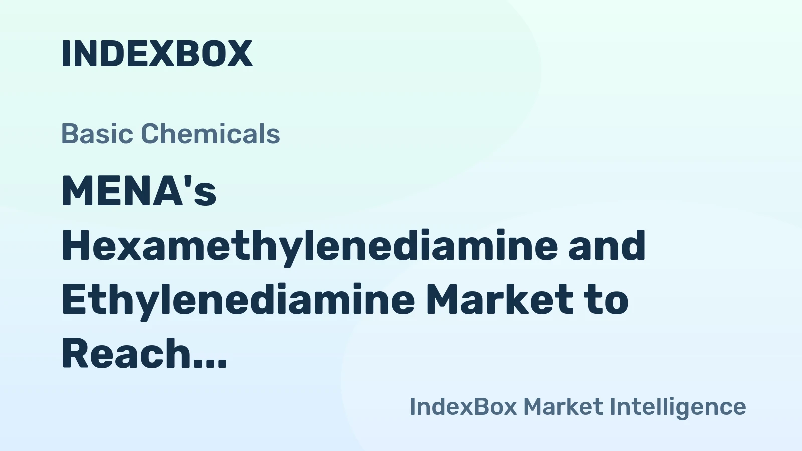 MENA's Hexamethylenediamine and Ethylenediamine Market to Reach 411K Tons and $1.8 Billion by 2035