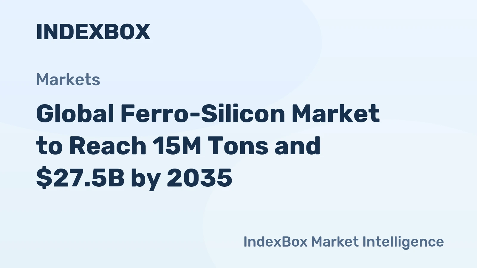 Global Ferro-Silicon Market to Reach 15M Tons and $27.5B by 2035