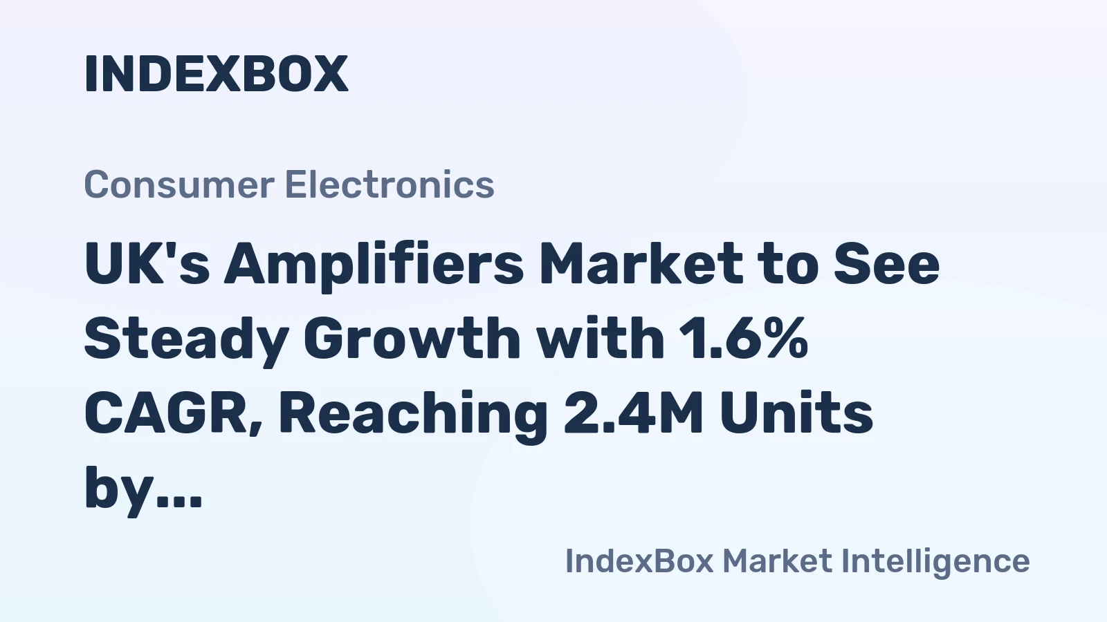 UK's Amplifiers Market to See Steady Growth with 1.6% CAGR, Reaching 2.4M Units by 2035