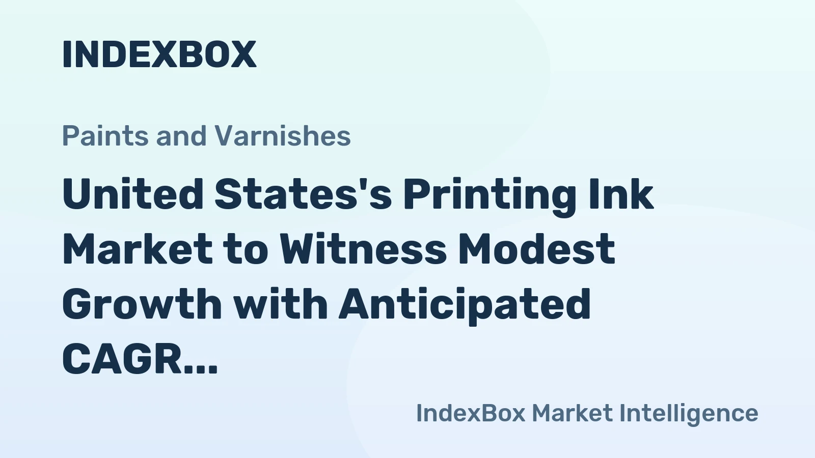 United States's Printing Ink Market to Witness Modest Growth with Anticipated CAGR of +0.9% in Volume and +1.4% in Value by 2035
