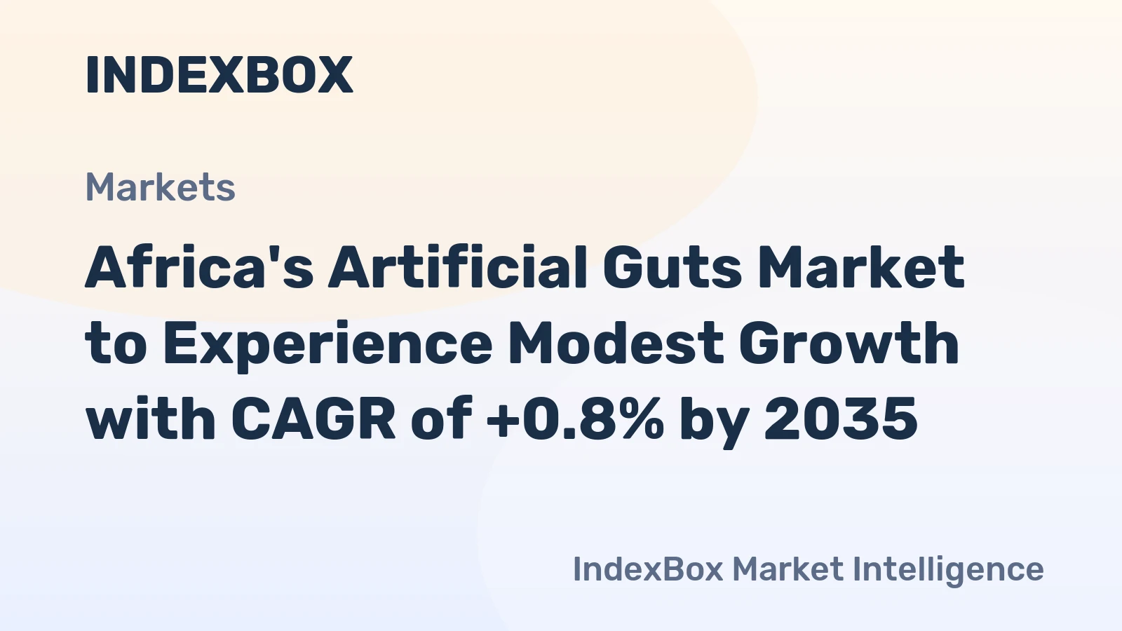 Africa's Artificial Guts Market to Experience Modest Growth with CAGR of +0.8% by 2035