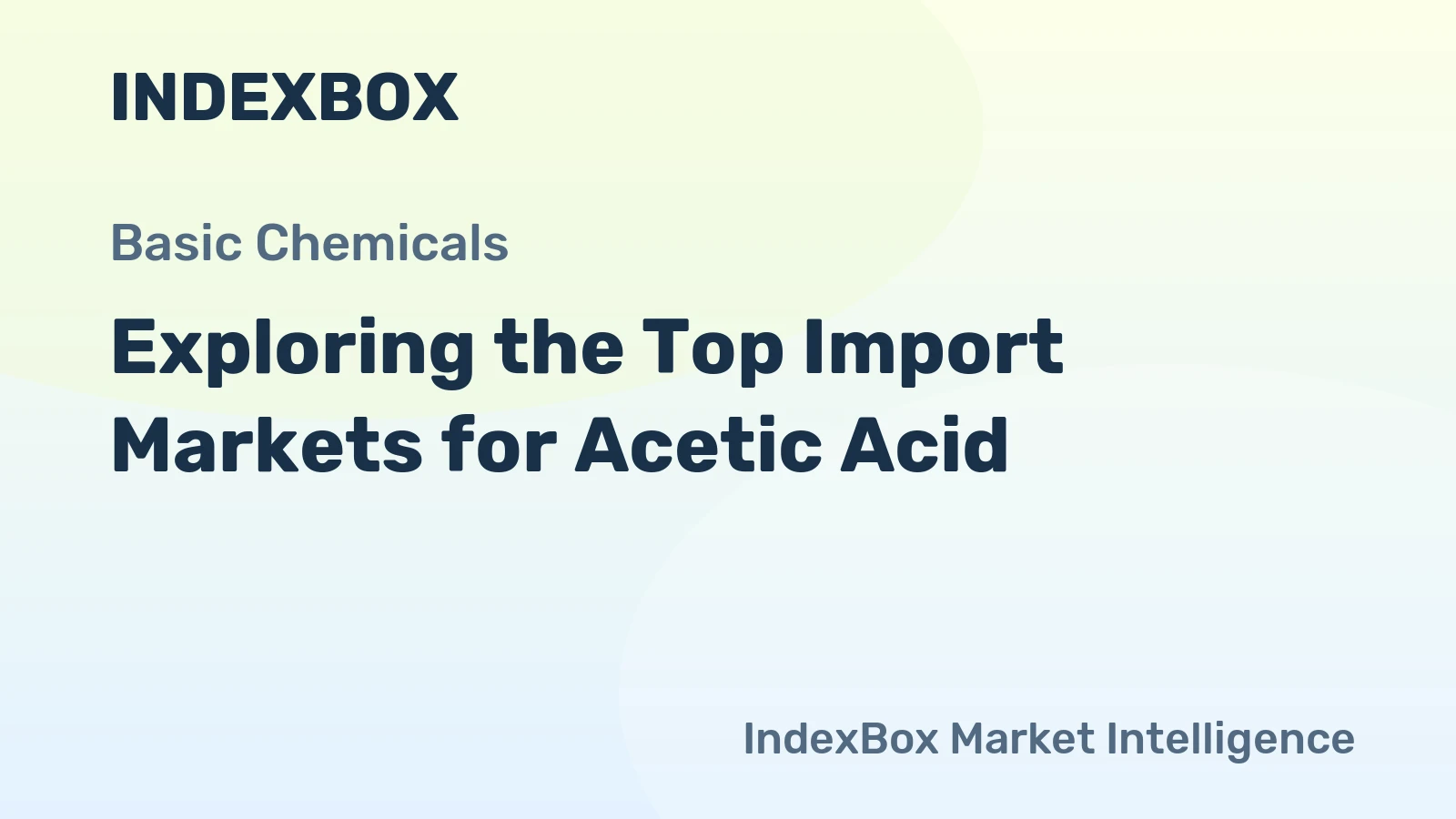 Exploring the Top Import Markets for Acetic Acid