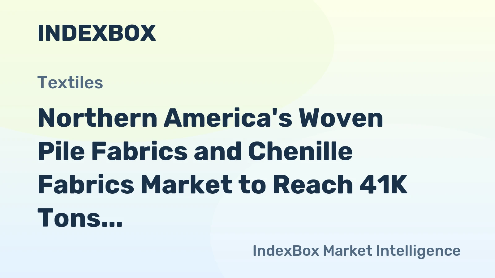 Northern America's Woven Pile Fabrics and Chenille Fabrics Market to Reach 41K Tons and $297M by 2035