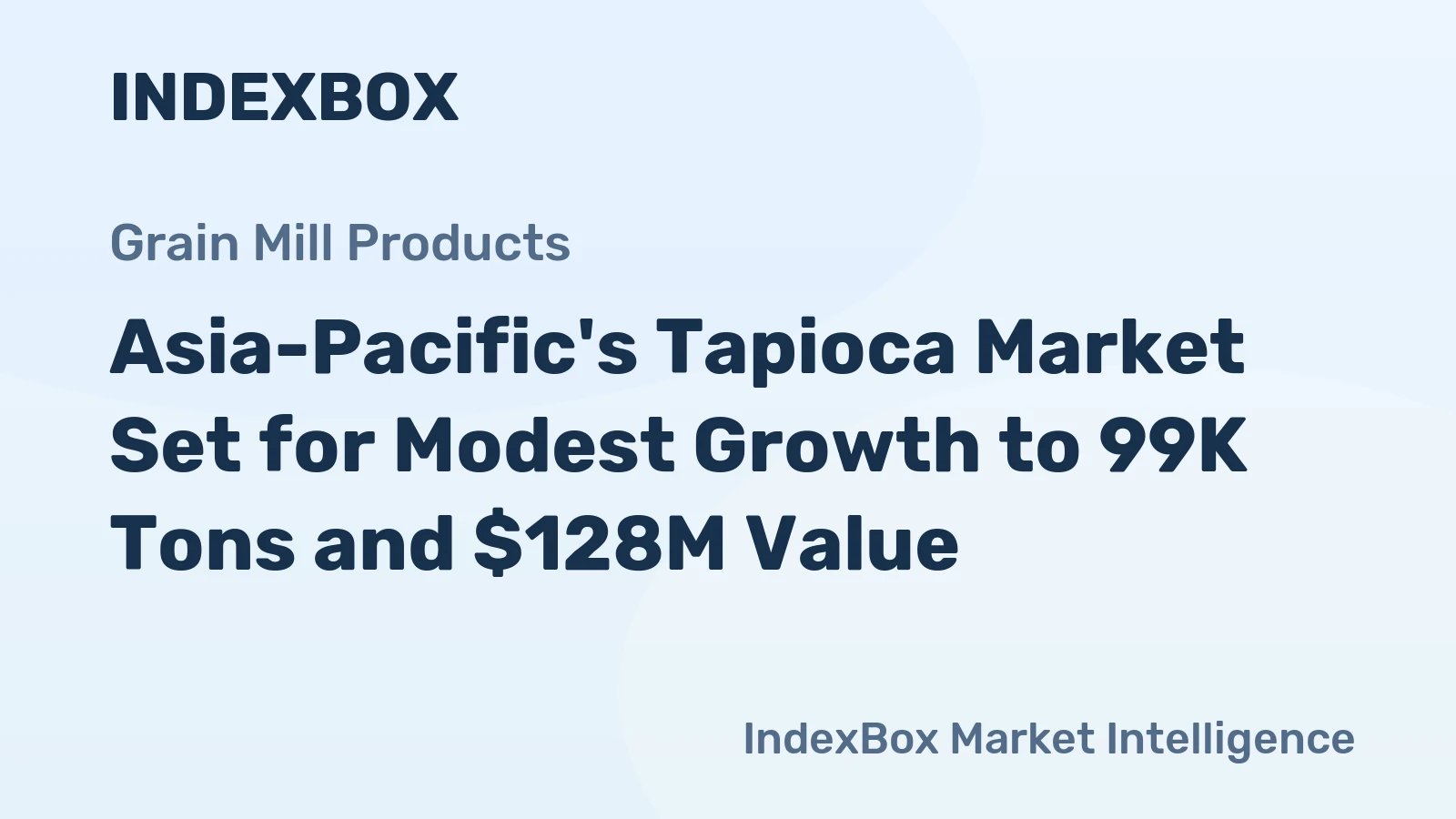 Asia-Pacific's Tapioca Market Set for Modest Growth to 99K Tons and $128M Value