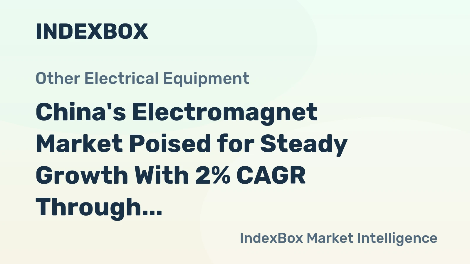 China's Electromagnet Market Poised for Steady Growth With 2% CAGR Through 2035