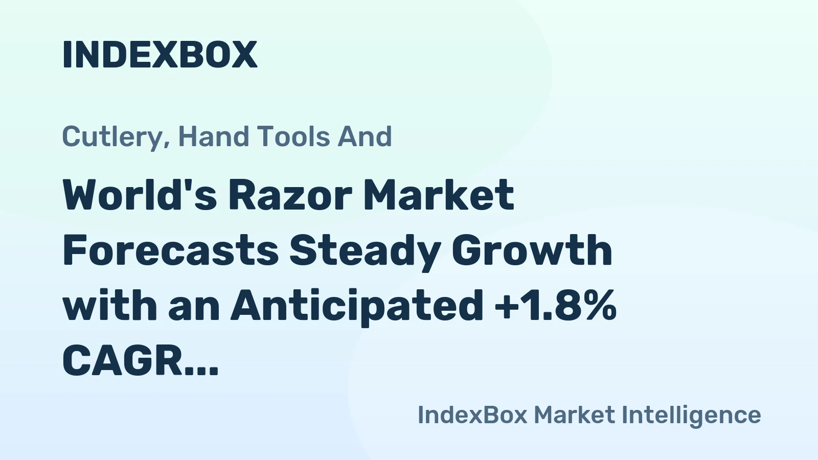 World's Razor Market Forecasts Steady Growth with an Anticipated +1.8% CAGR in Value