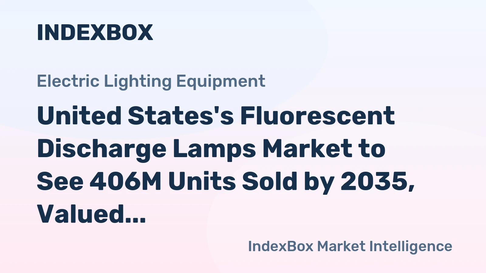 United States's Fluorescent Discharge Lamps Market to See 406M Units Sold by 2035, Valued at $3B