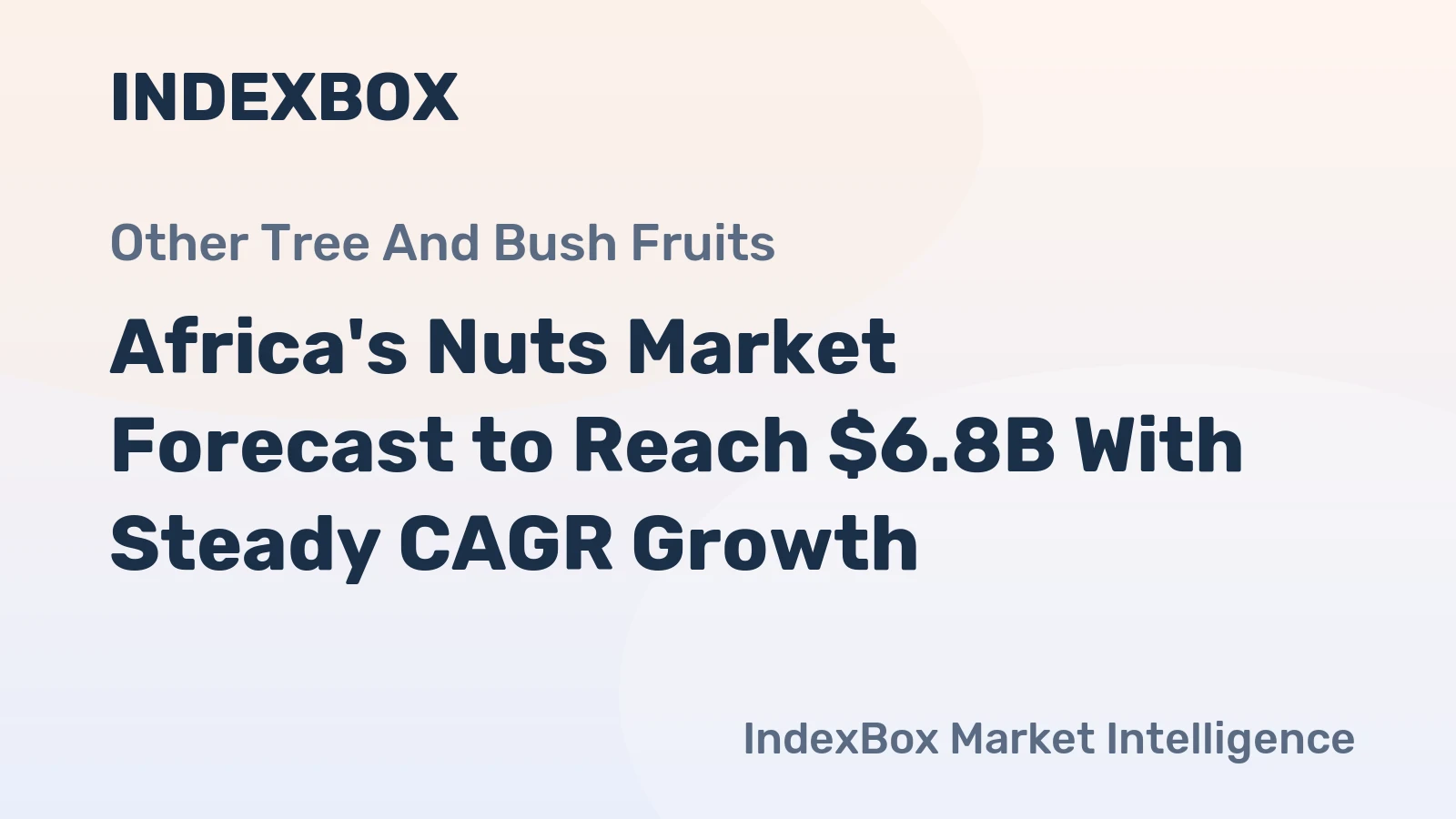 Africa's Nuts Market Forecast to Reach $6.8B With Steady CAGR Growth