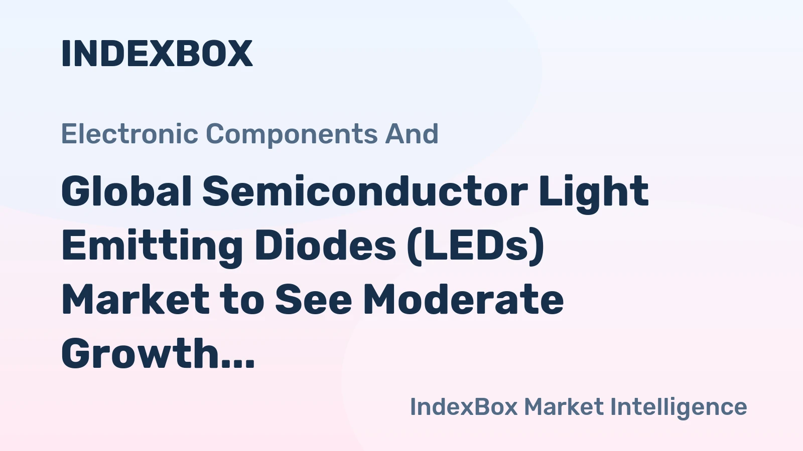 Global Semiconductor Light Emitting Diodes (LEDs) Market to See Moderate Growth with CAGR of +1.4% from 2024-2035