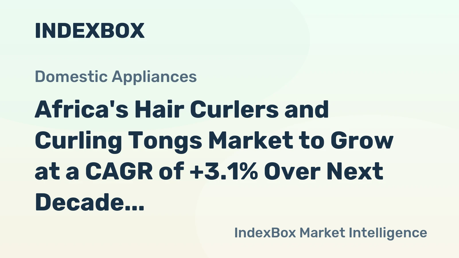 Africa's Hair Curlers and Curling Tongs Market to Grow at a CAGR of +3.1% Over Next Decade