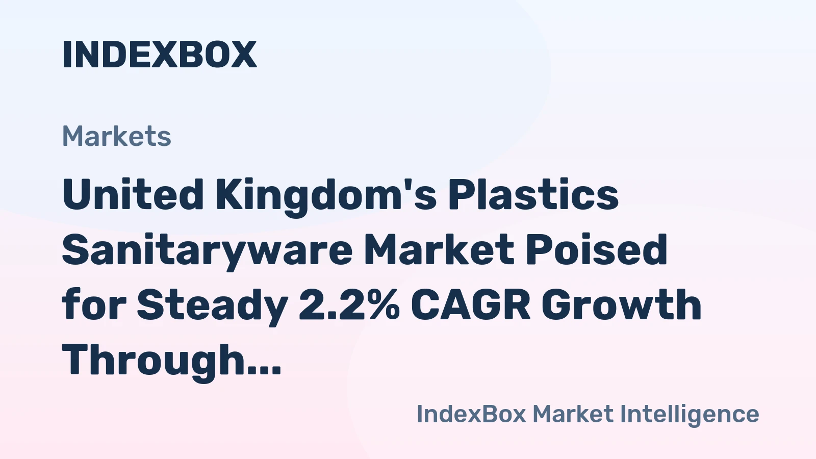 United Kingdom's Plastics Sanitaryware Market Poised for Steady 2.2% CAGR Growth Through 2035