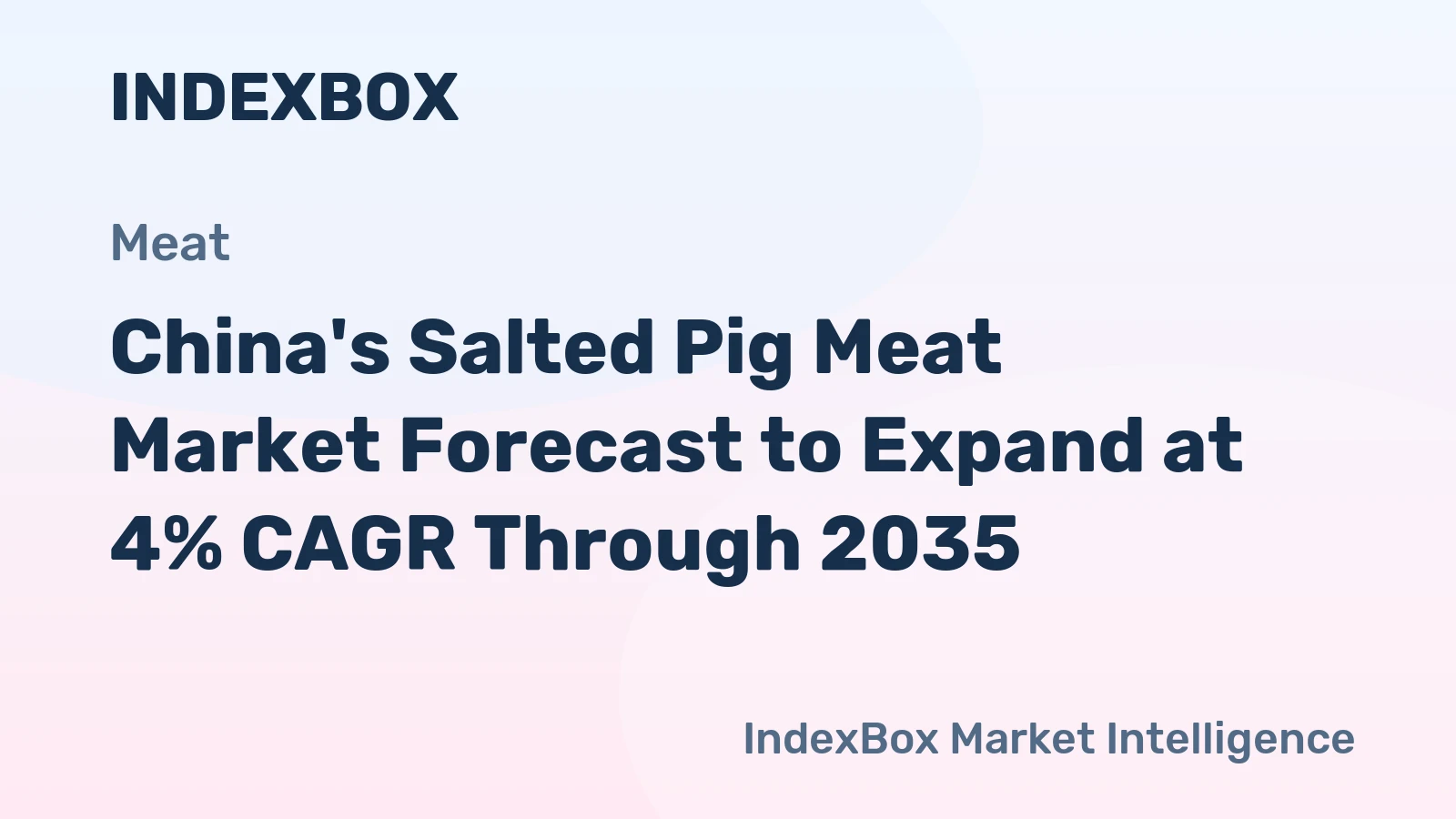 China's Salted Pig Meat Market Forecast to Expand at 4% CAGR Through 2035