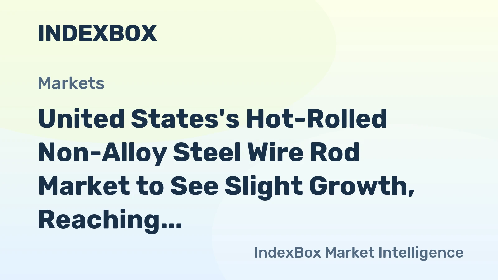 United States's Hot-Rolled Non-Alloy Steel Wire Rod Market to See Slight Growth, Reaching 24M tons and $26.1B by 2035