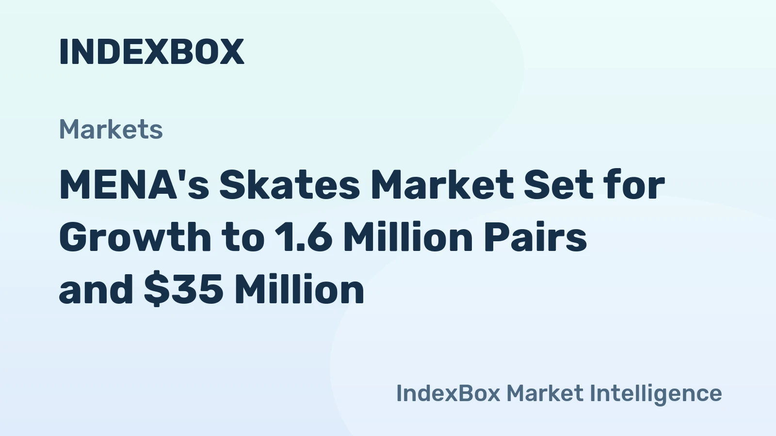 MENA's Skates Market Set for Growth to 1.6 Million Pairs and $35 Million