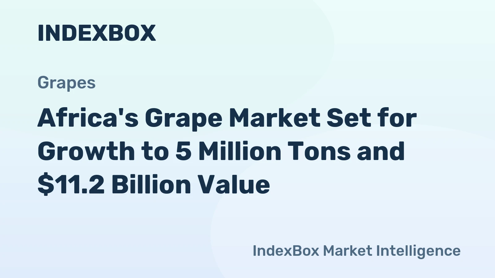 Africa's Grape Market Set for Growth to 5 Million Tons and $11.2 Billion Value
