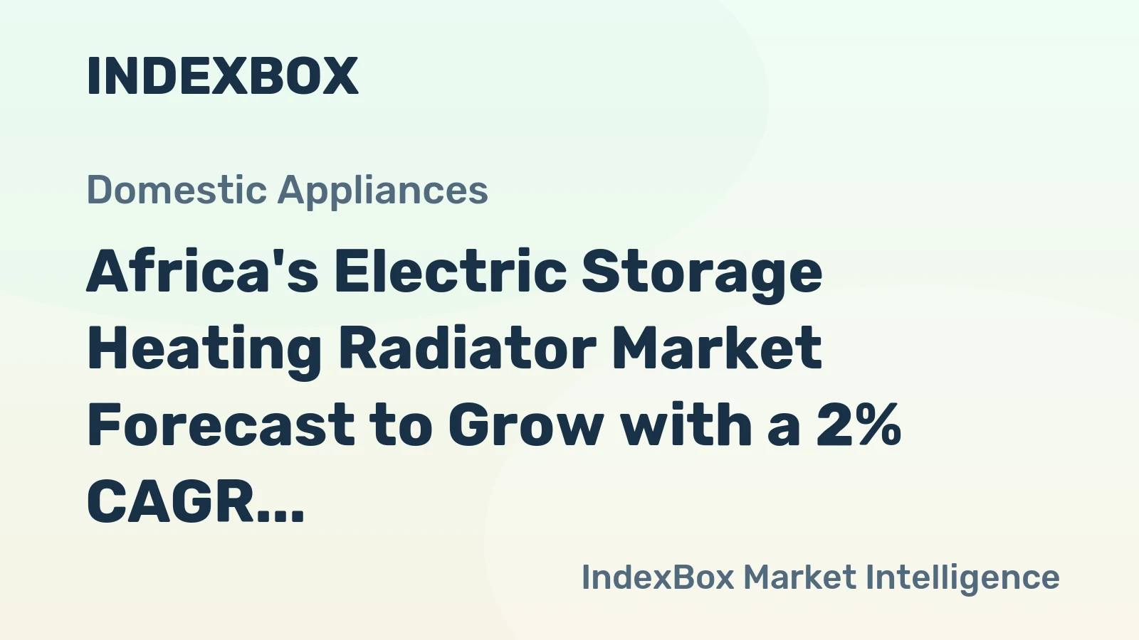 Africa's Electric Storage Heating Radiator Market Forecast to Grow with a 2% CAGR in Value Through 2035