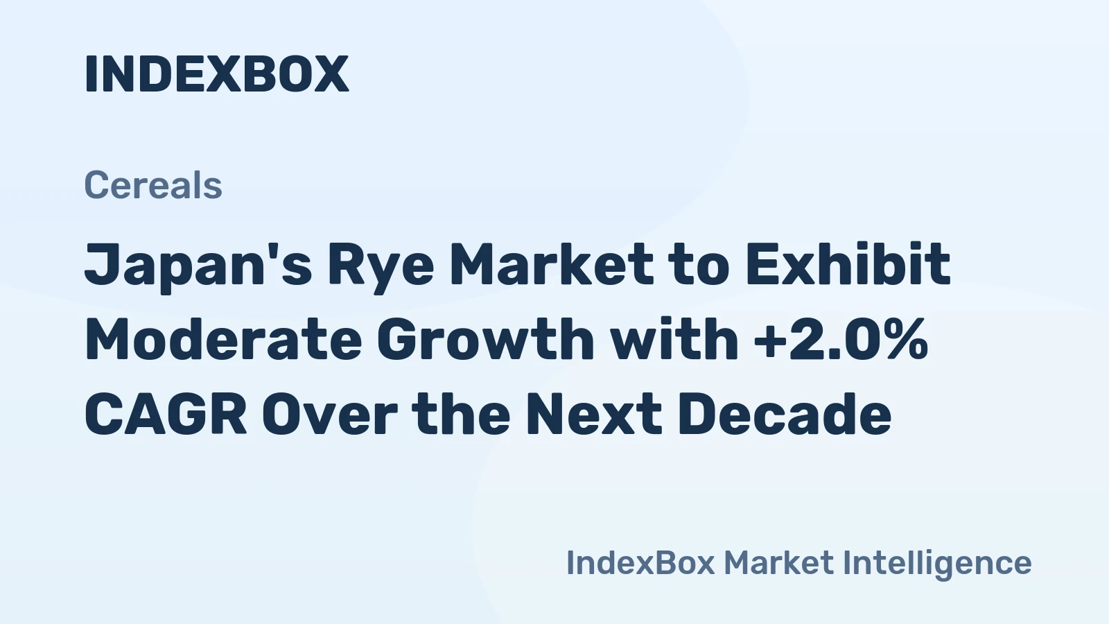 Japan's Rye Market to Exhibit Moderate Growth with +2.0% CAGR Over the Next Decade