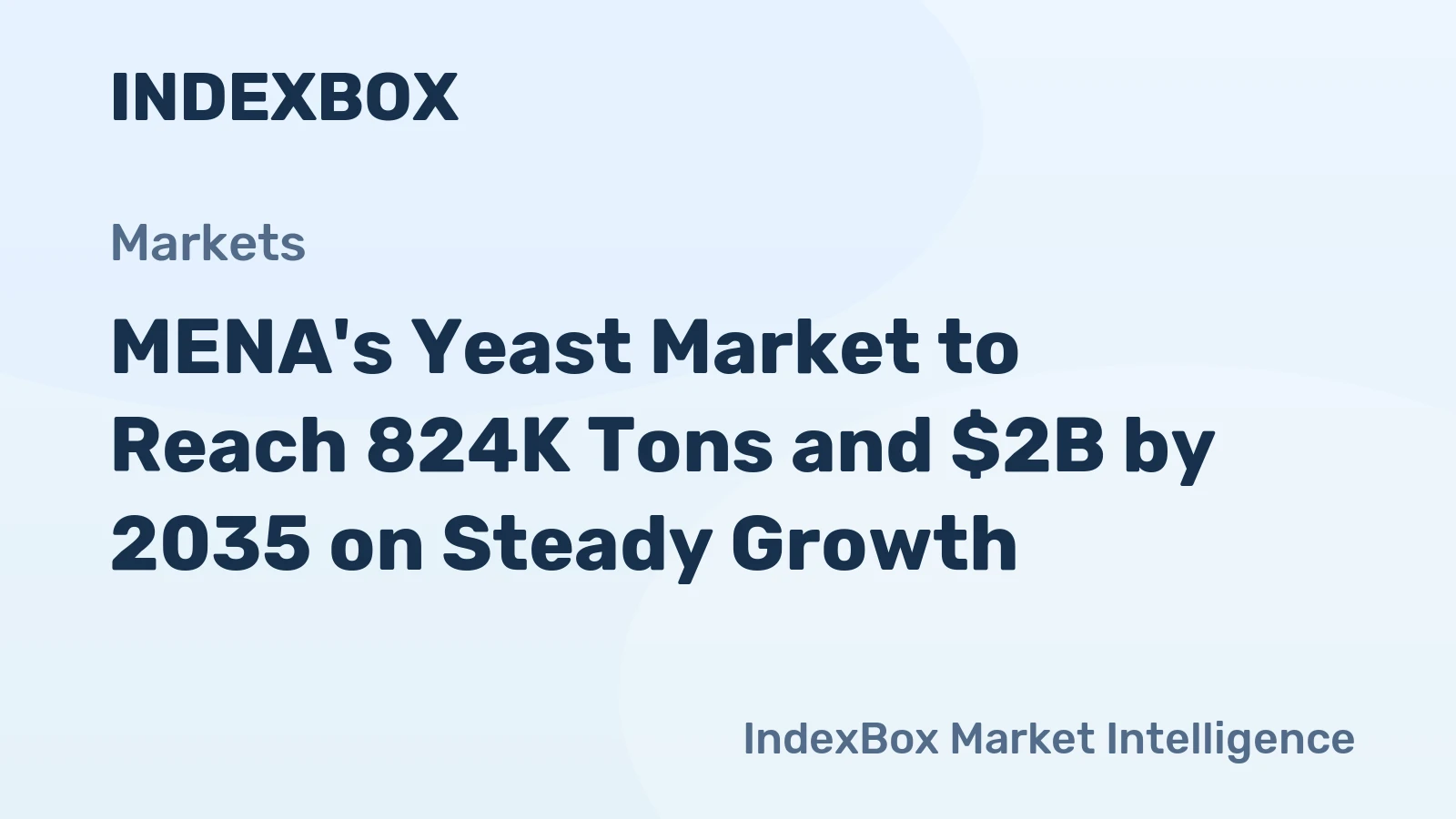 MENA's Yeast Market to Reach 824K Tons and $2B by 2035 on Steady Growth