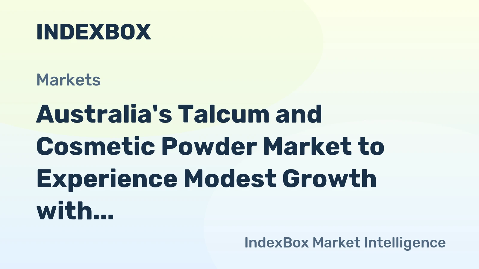 Australia's Talcum and Cosmetic Powder Market to Experience Modest Growth with +0.5% CAGR