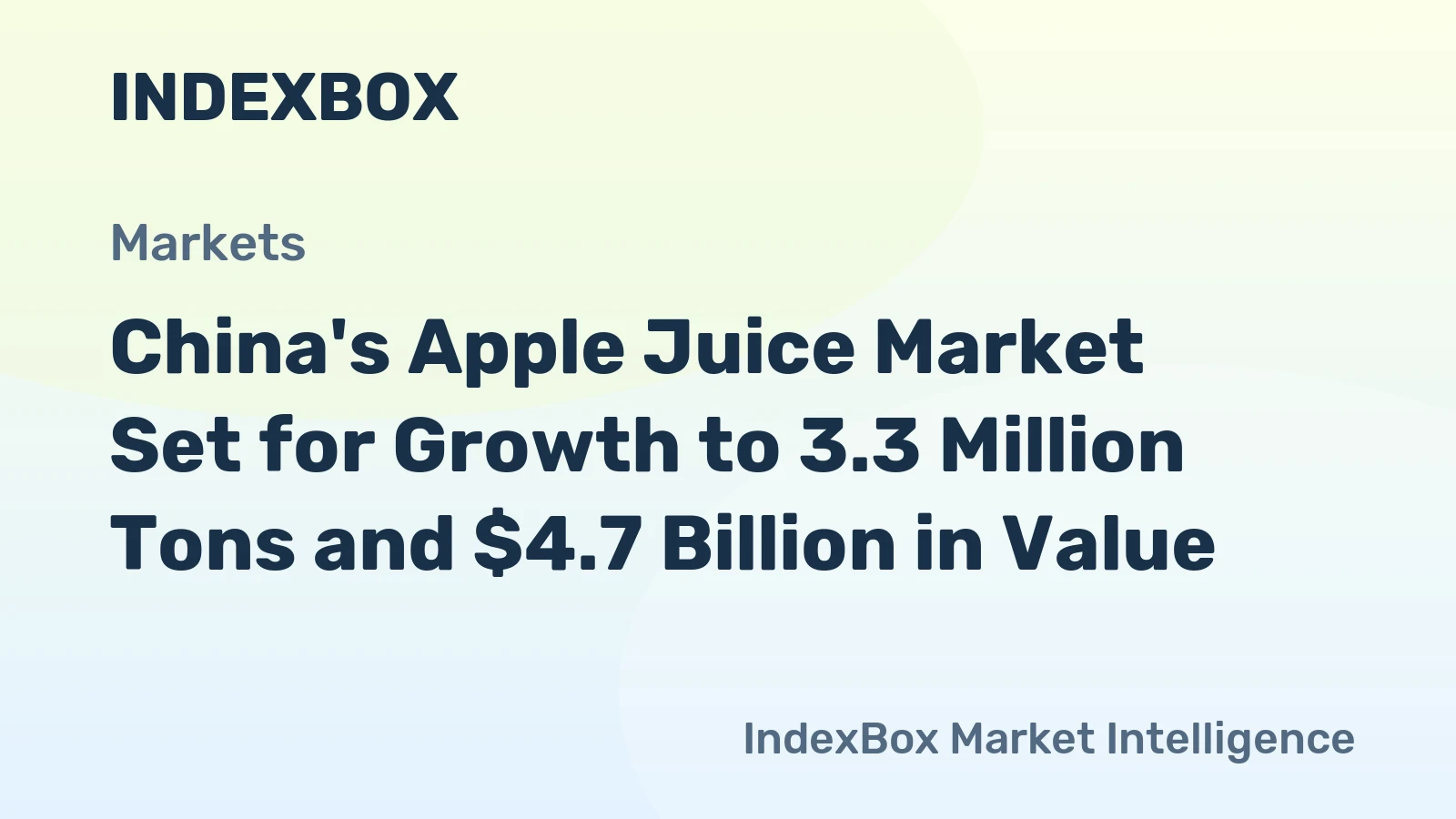 China's Apple Juice Market Set for Growth to 3.3 Million Tons and $4.7 Billion in Value