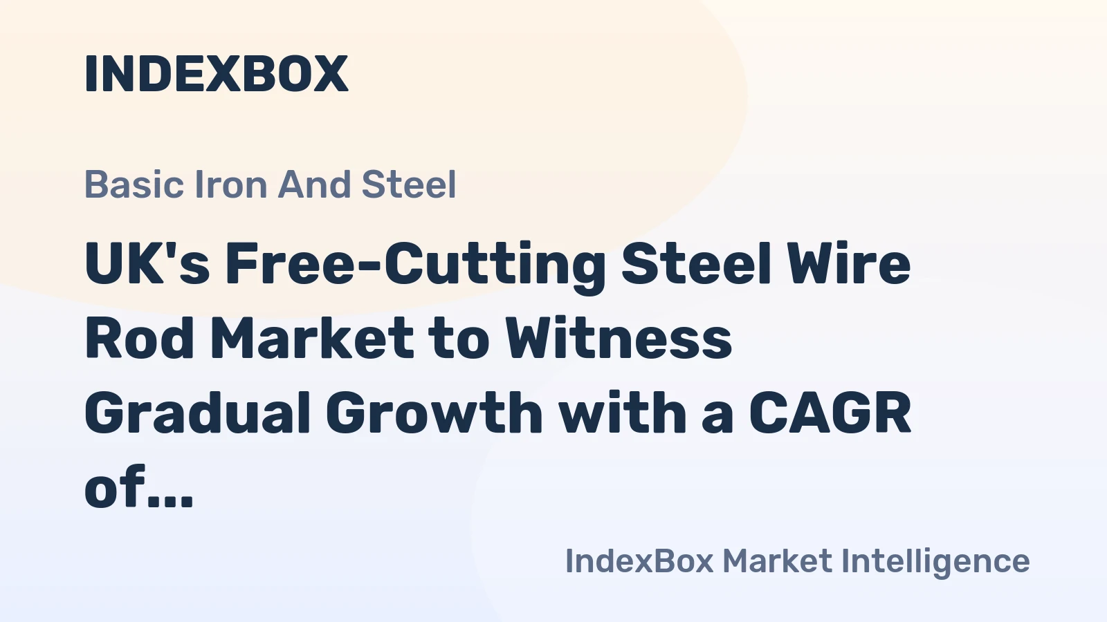 UK's Free-Cutting Steel Wire Rod Market to Witness Gradual Growth with a CAGR of +0.3% from 2024 to 2035