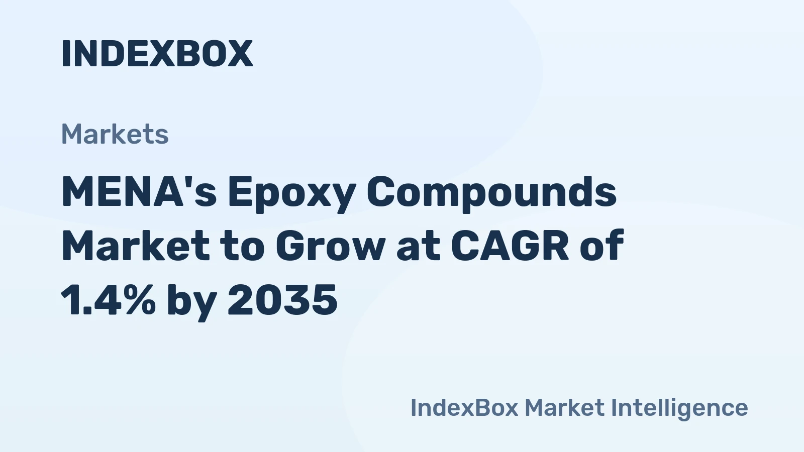 MENA's Epoxy Compounds Market to Grow at CAGR of 1.4% by 2035