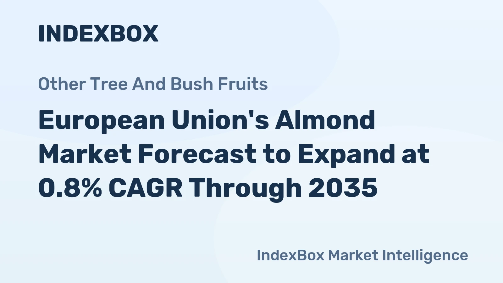 European Union's Almond Market Forecast to Expand at 0.8% CAGR Through 2035
