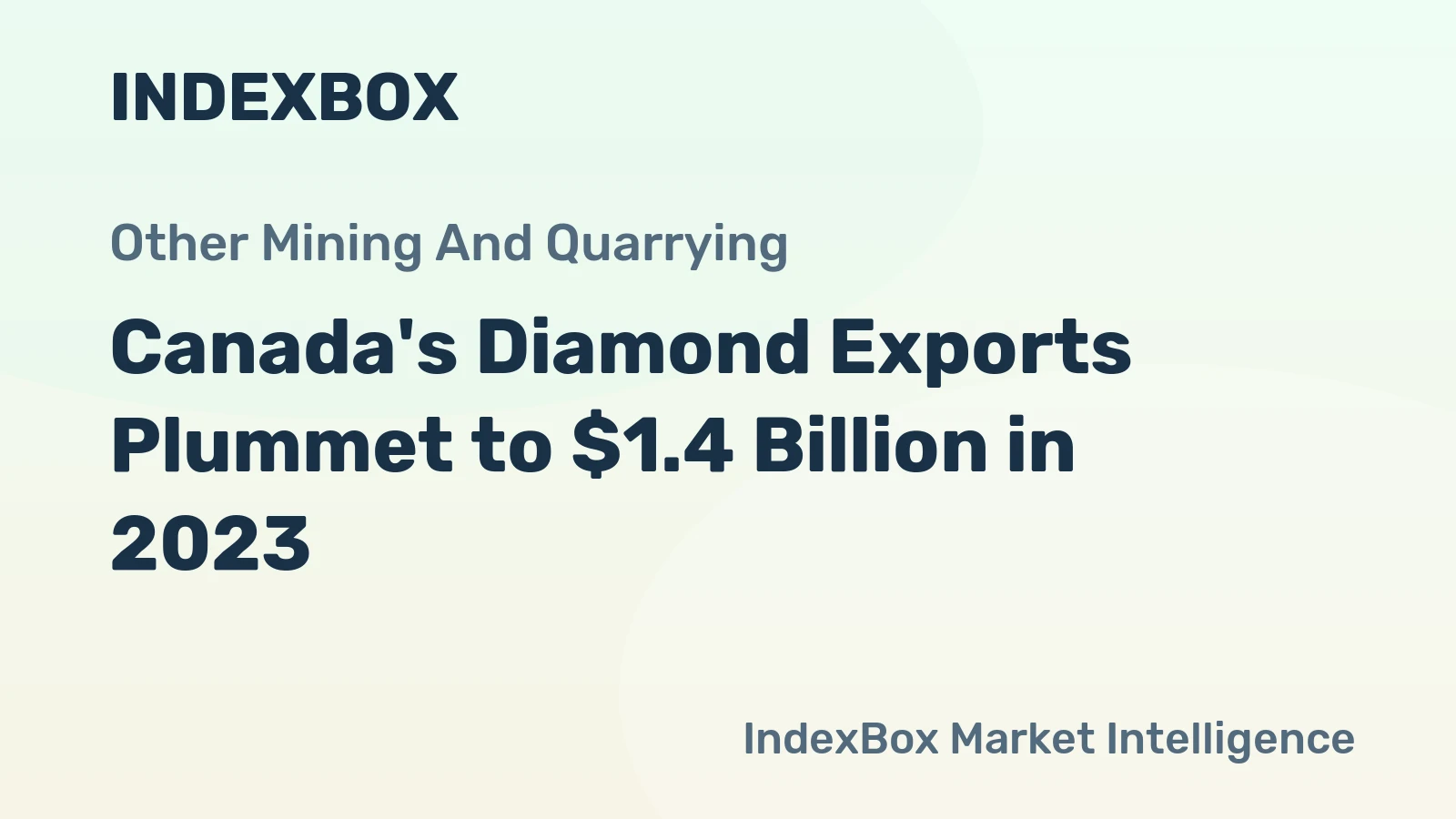 Canada's Diamond Exports Plummet to $1.4 Billion in 2023