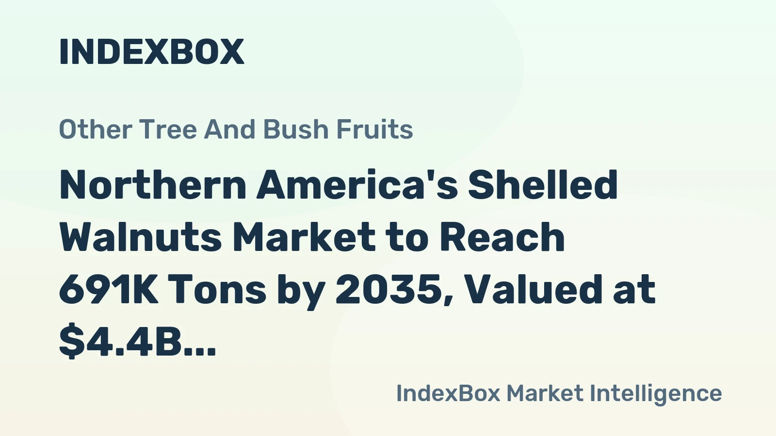 Northern America's Shelled Walnuts Market to Reach 691K Tons by 2035, Valued at $4.4B