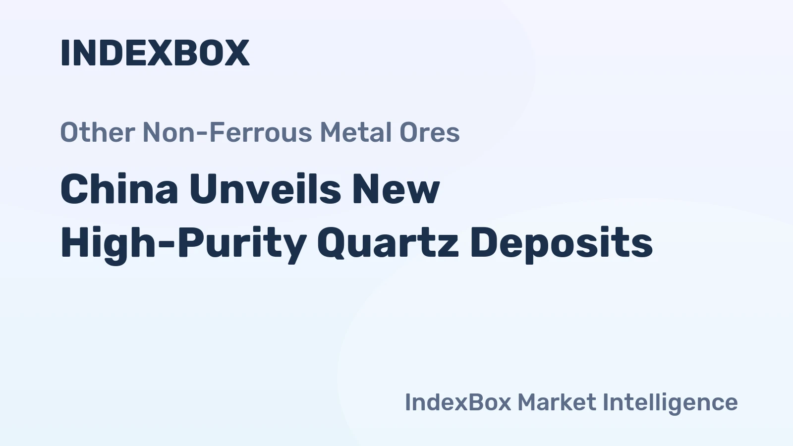 China Unveils New High-Purity Quartz Deposits