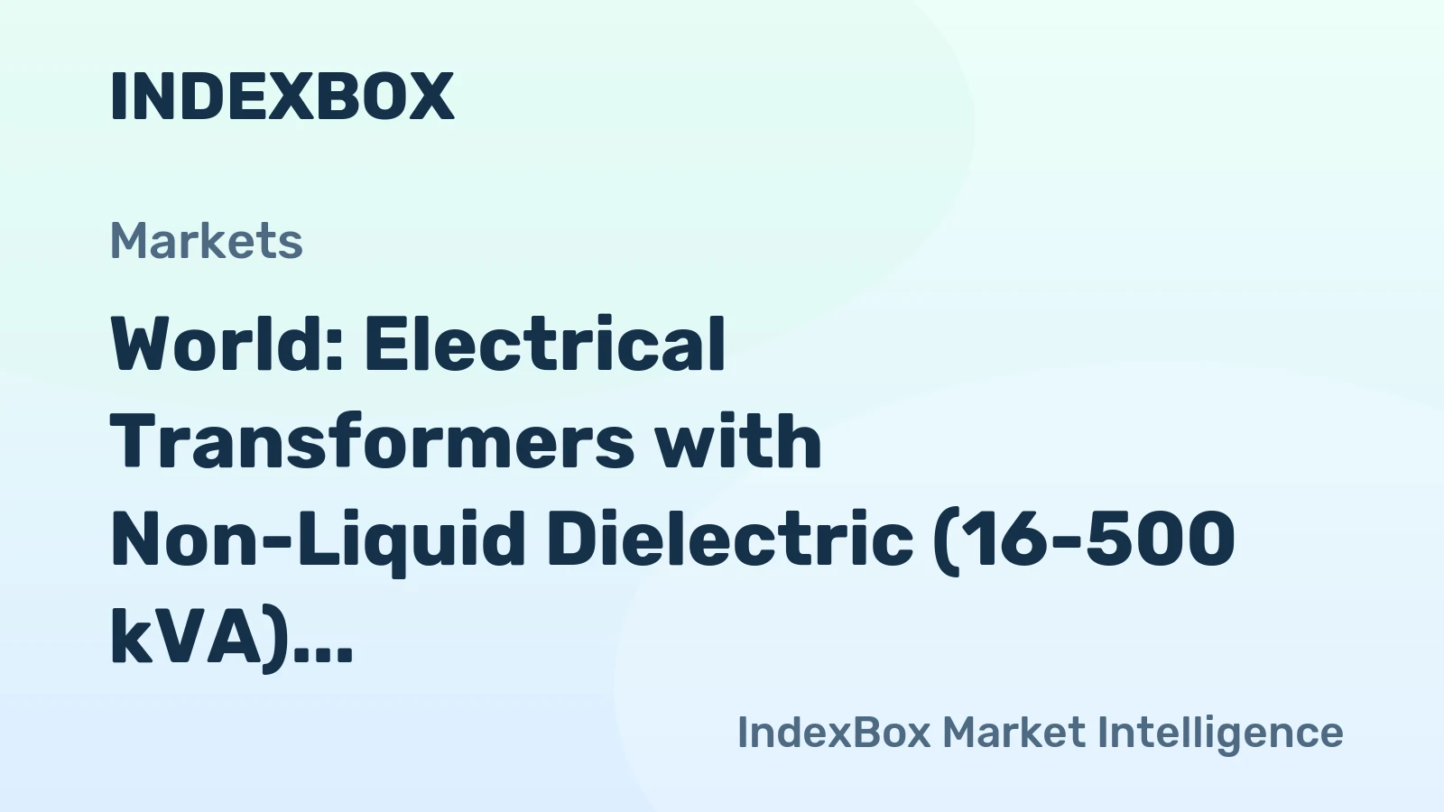 World: Electrical Transformers with Non-Liquid Dielectric (16-500 kVA) market to reach 44M units by 2035, growing at a modest CAGR of +1.3%.