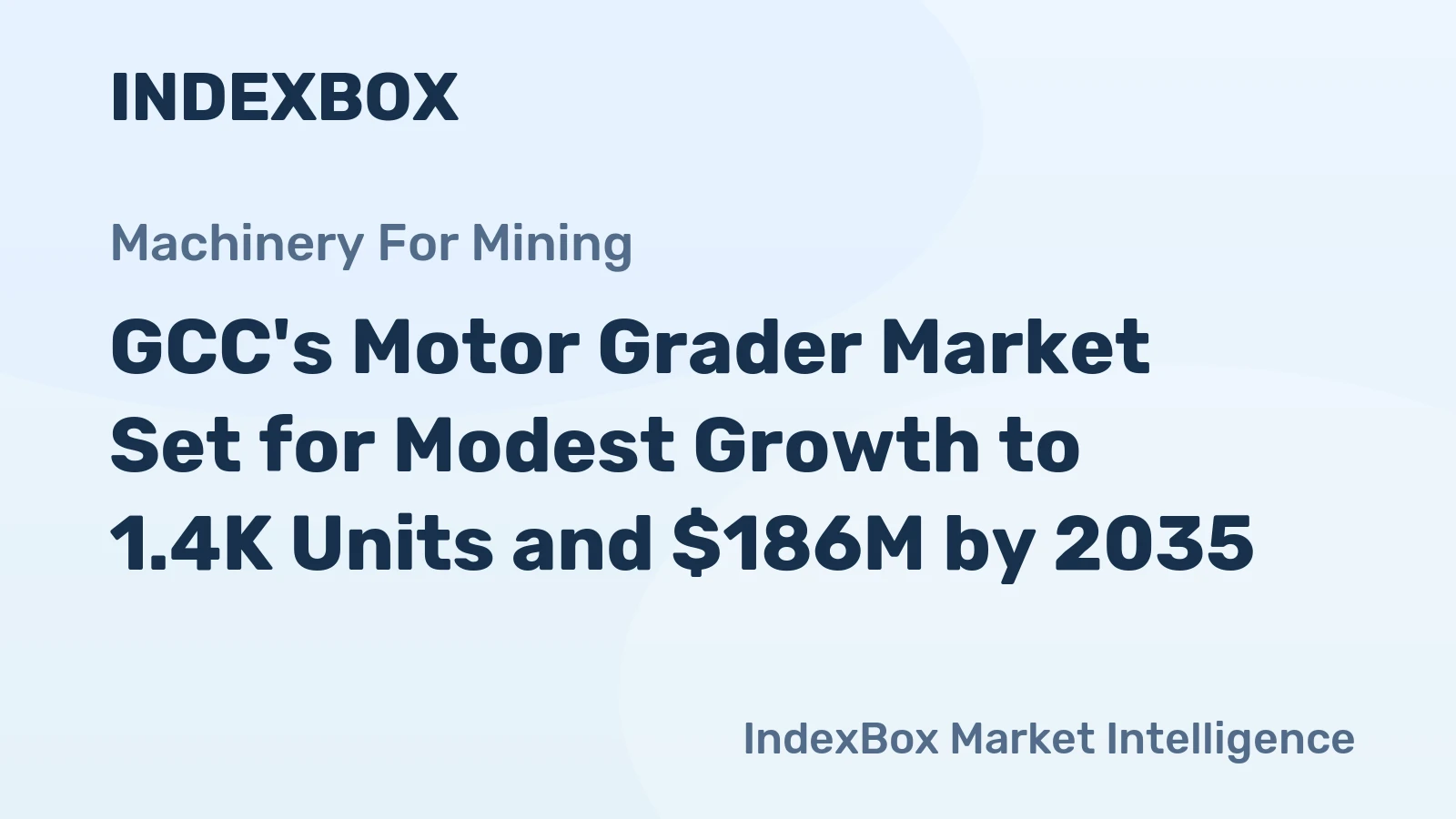 GCC's Motor Grader Market Set for Modest Growth to 1.4K Units and $186M by 2035