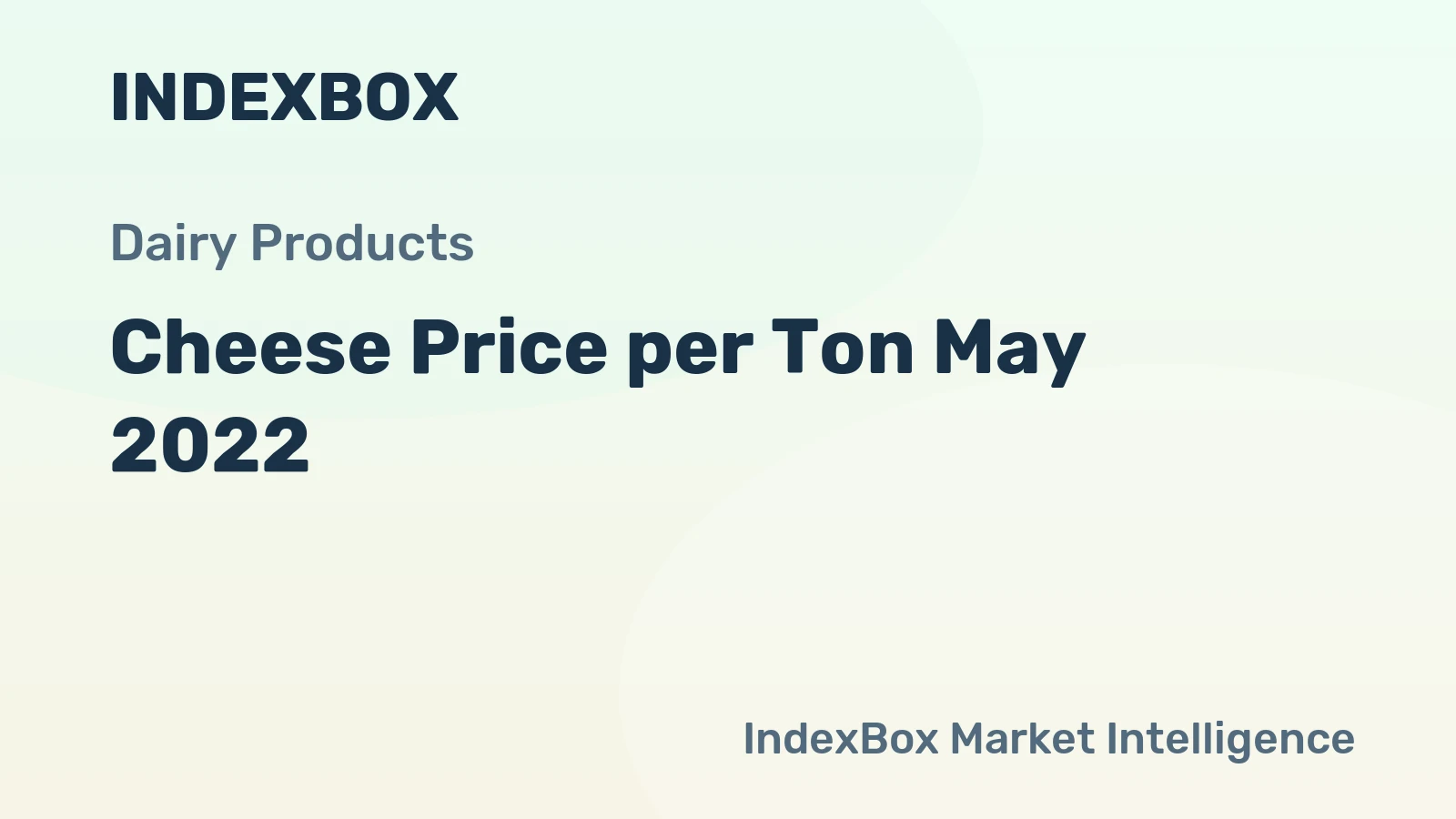 Cheese Price per Ton May 2022