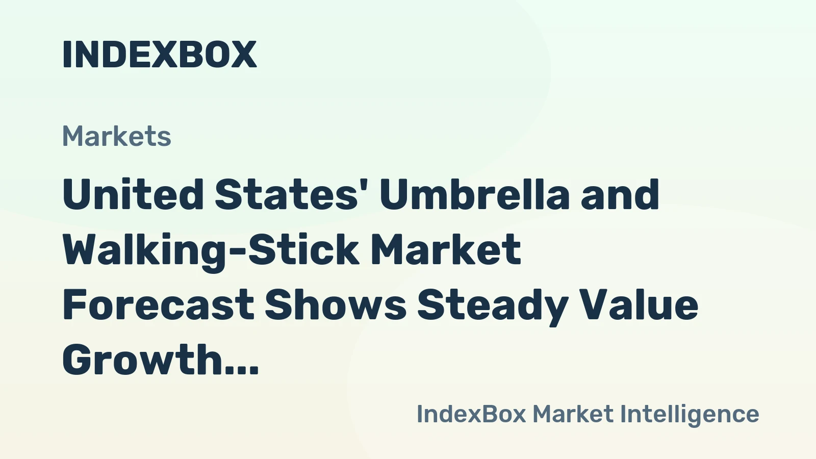 United States' Umbrella and Walking-Stick Market Forecast Shows Steady Value Growth at 2.5% CAGR Through 2035