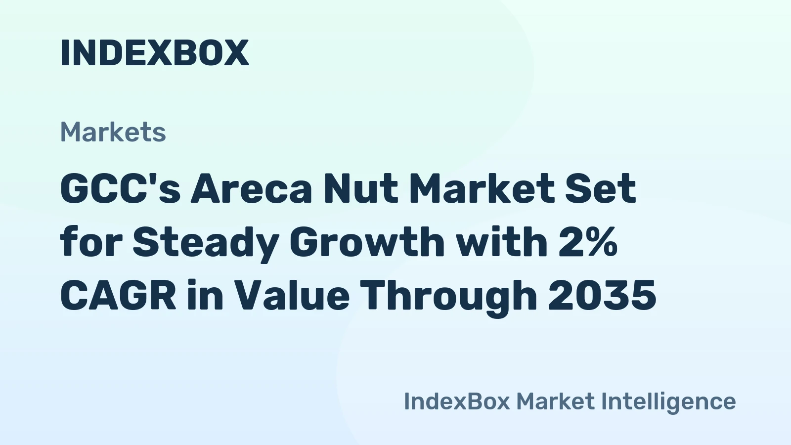 GCC's Areca Nut Market Set for Steady Growth with 2% CAGR in Value Through 2035