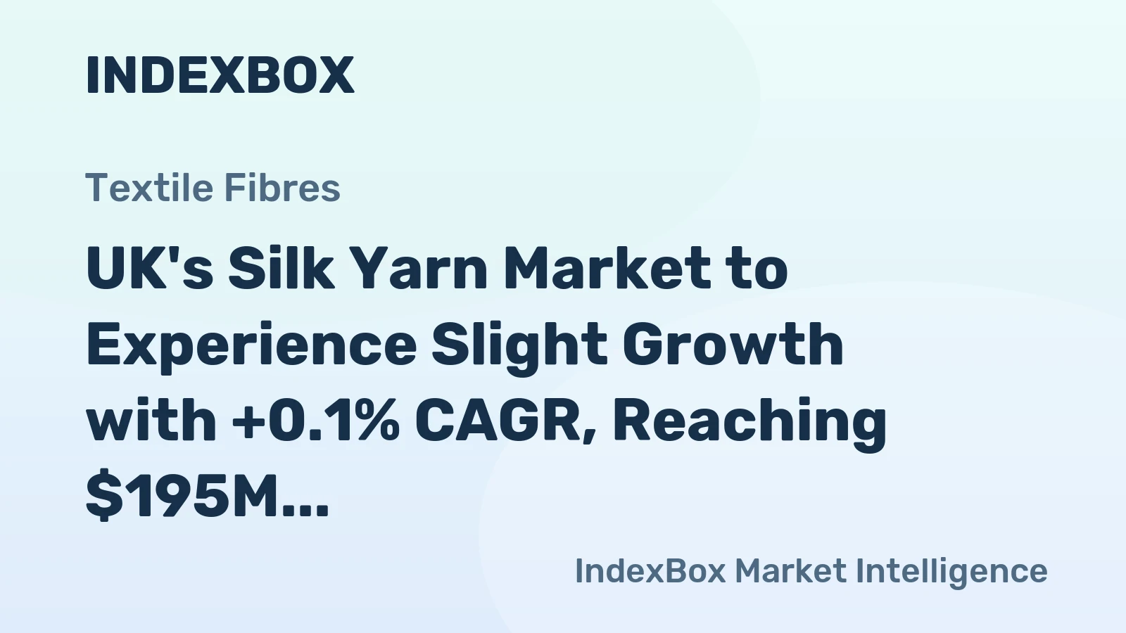 UK's Silk Yarn Market to Experience Slight Growth with +0.1% CAGR, Reaching $195M by 2035