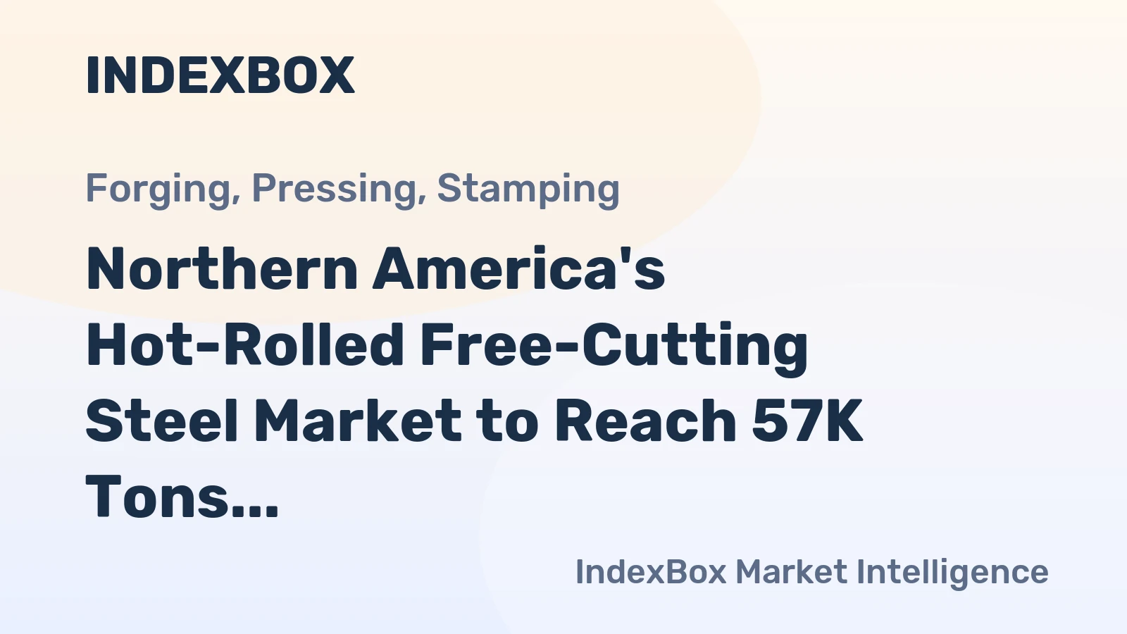 Northern America's Hot-Rolled Free-Cutting Steel Market to Reach 57K Tons and $77M by 2035