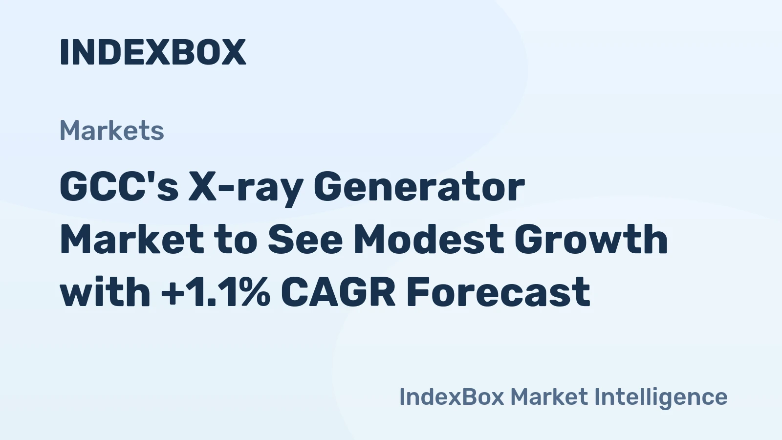 GCC's X-ray Generator Market to See Modest Growth with +1.1% CAGR Forecast