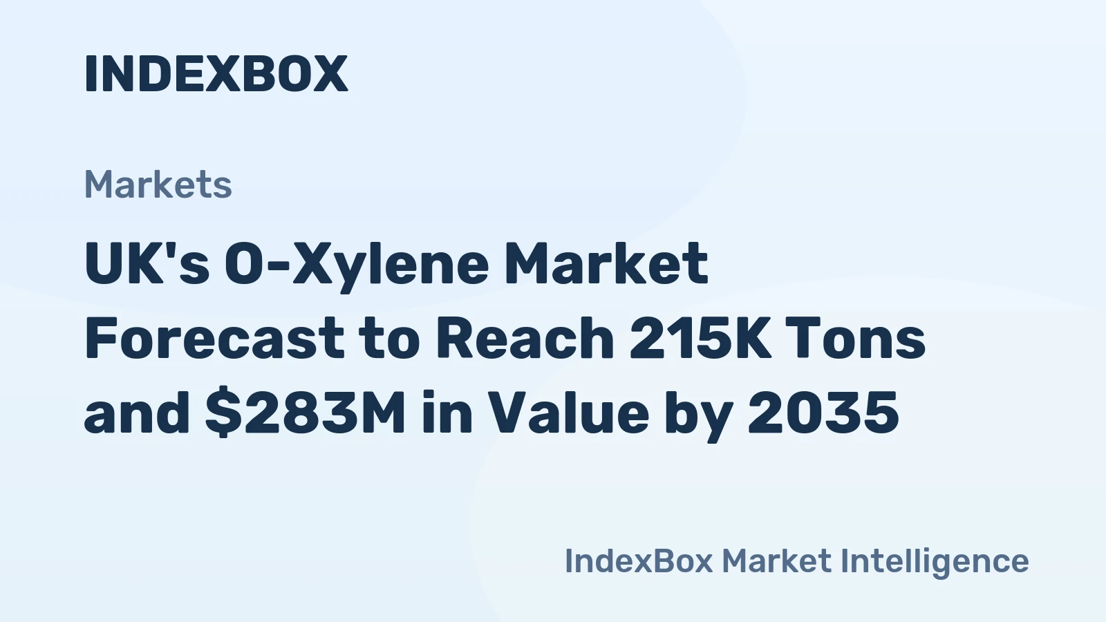 UK's O-Xylene Market Forecast to Reach 215K Tons and $283M in Value by 2035