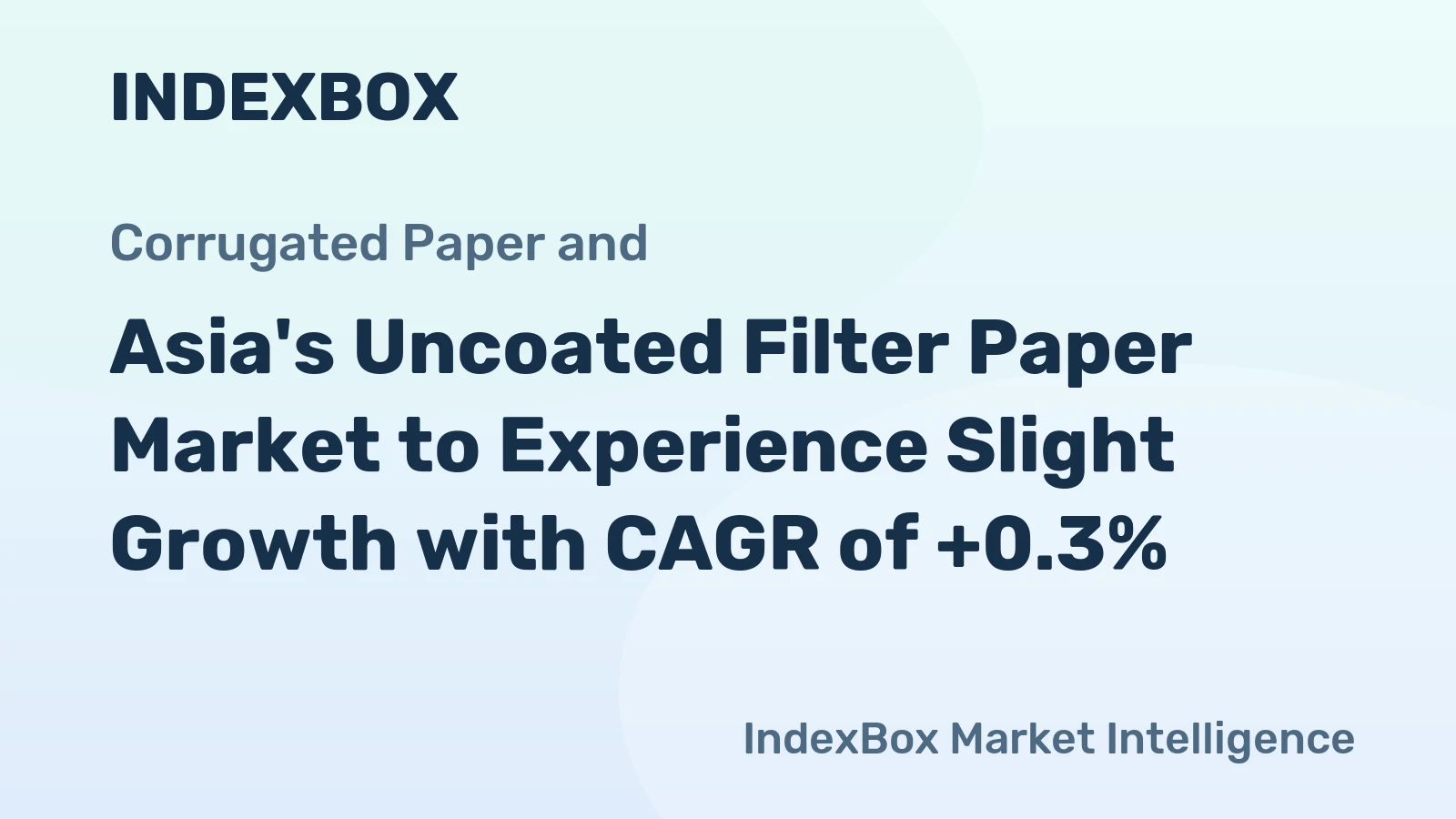 Asia's Uncoated Filter Paper Market to Experience Slight Growth with CAGR of +0.3%