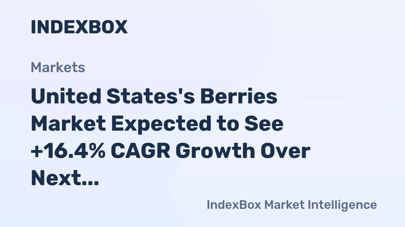 United States's Berries Market Expected to See +16.4% CAGR Growth Over Next Decade