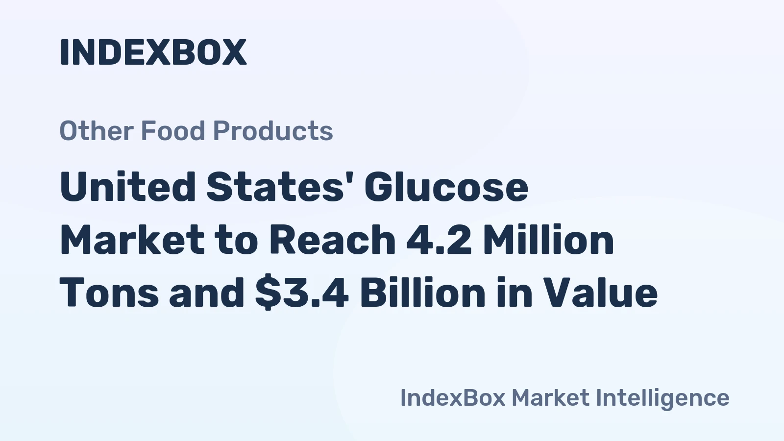 United States' Glucose Market to Reach 4.2 Million Tons and $3.4 Billion in Value