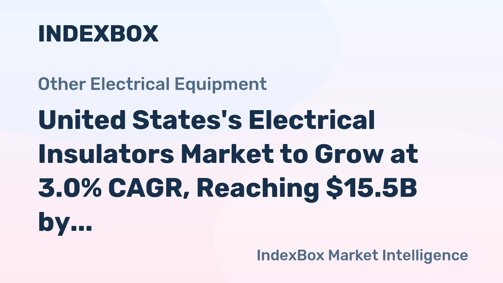 United States's Electrical Insulators Market to Grow at 3.0% CAGR, Reaching $15.5B by 2035