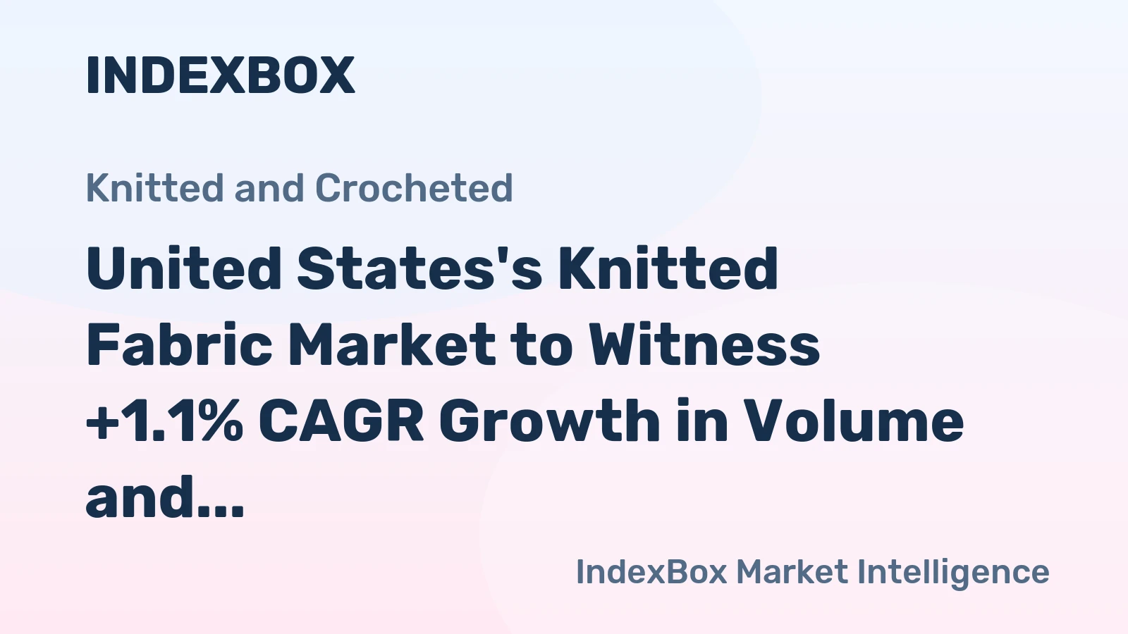 United States's Knitted Fabric Market to Witness +1.1% CAGR Growth in Volume and +2.9% CAGR Growth in Value from 2024 to 2035