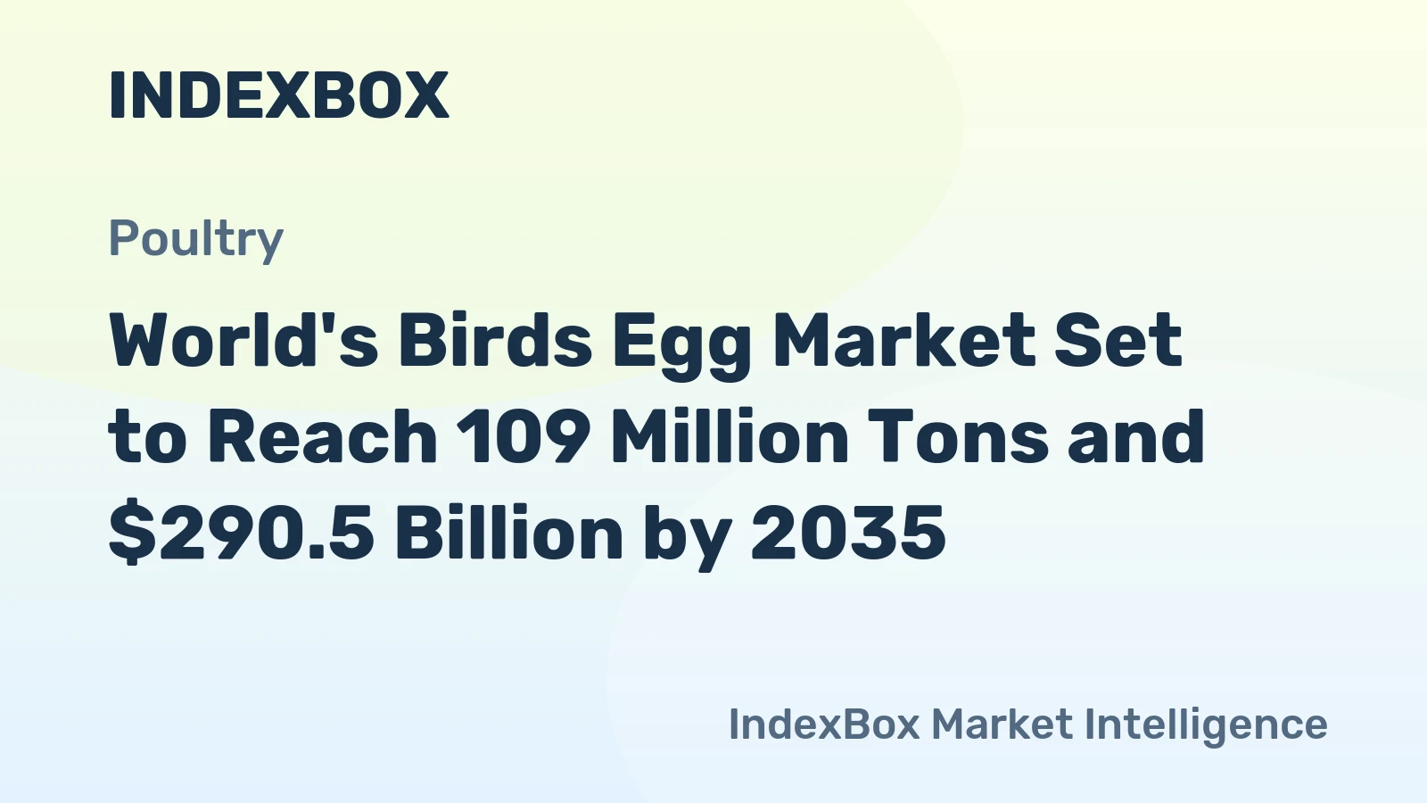 World's Birds Egg Market Set to Reach 109 Million Tons and $290.5 Billion by 2035