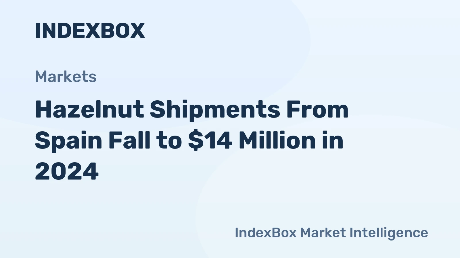 Hazelnut Shipments From Spain Fall to $14 Million in 2024